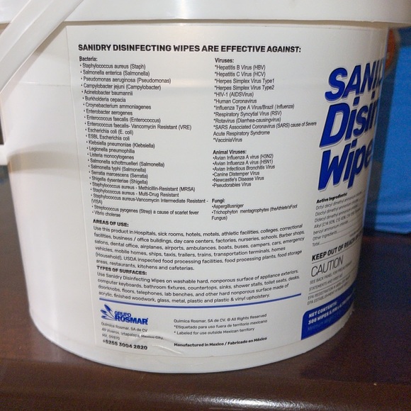 SANIDRY Disinfecting Wipes | Other | 30ct Sanidry Industrial Strength ...